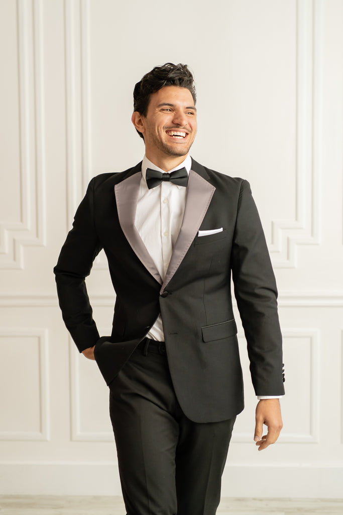 Grey Satin Lapels | The Lapel Project