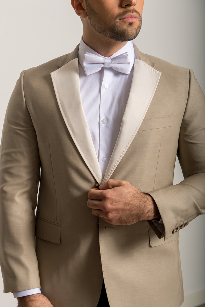Off white Satin Notch Lapels – The Lapel Project