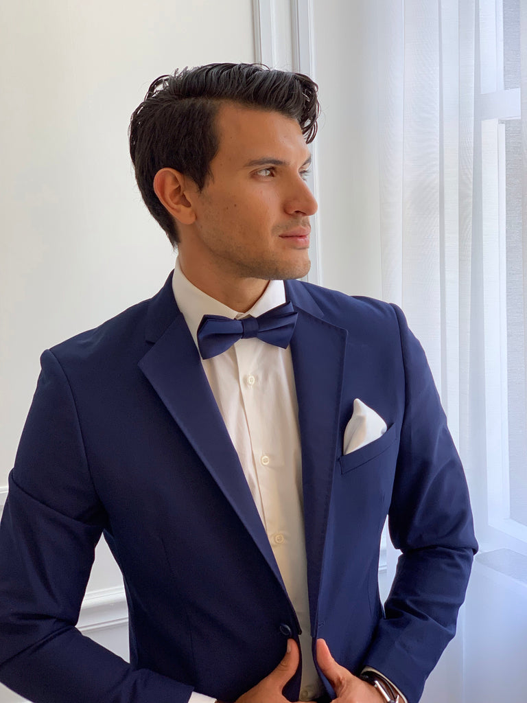 Blue Satin Lapels | The Lapel Project