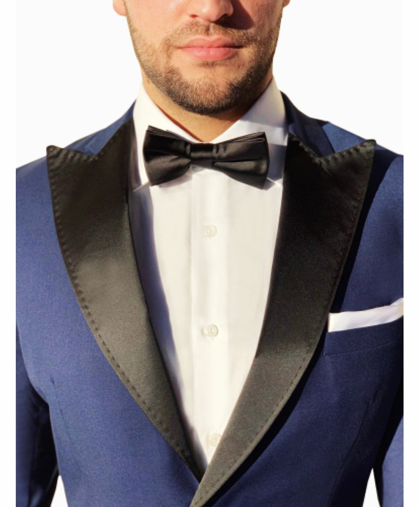 Black Peak Satin Lapel – The Lapel Project