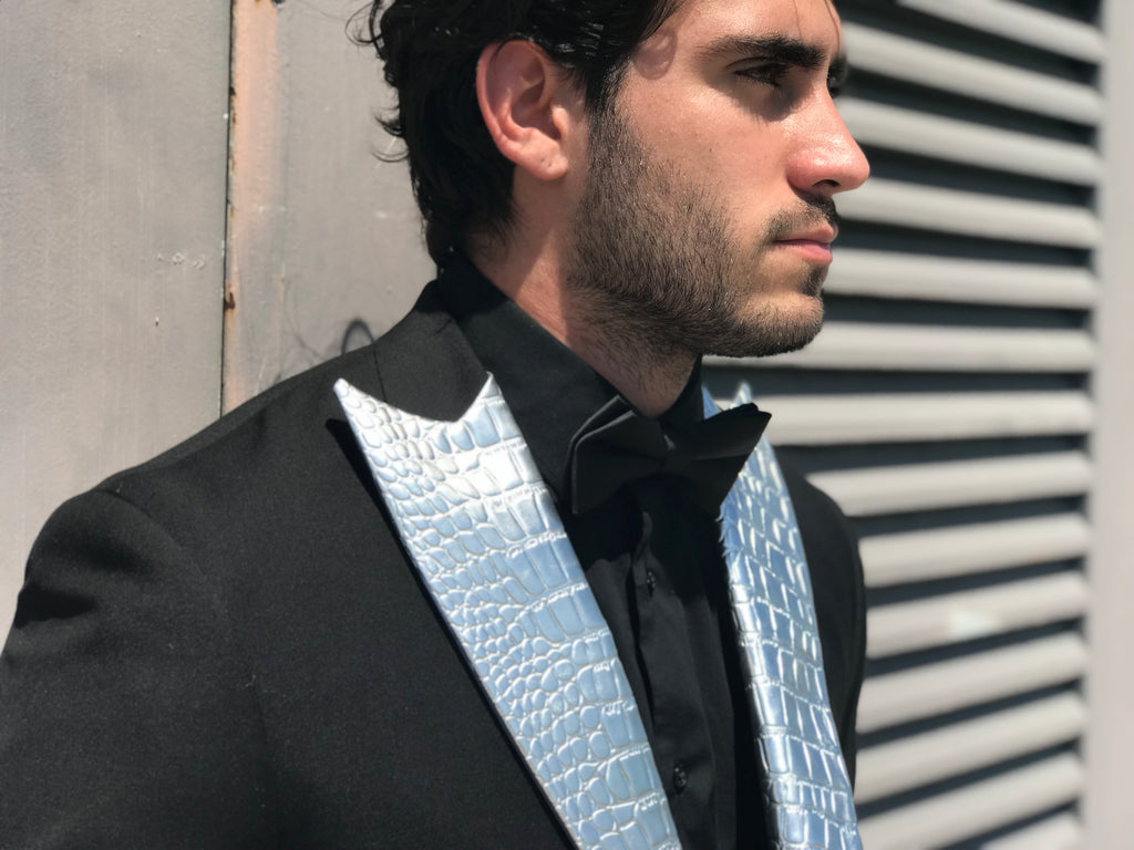Silver Croc Peak Lapels – The Lapel Project