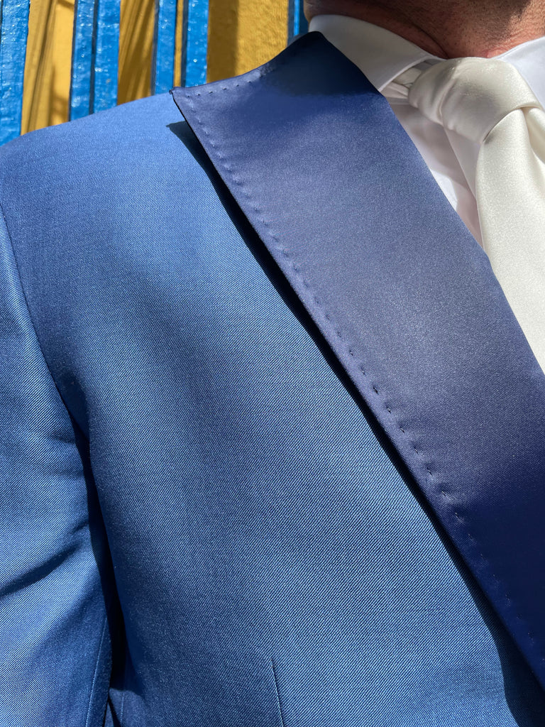 Blue Satin Lapels | The Lapel Project